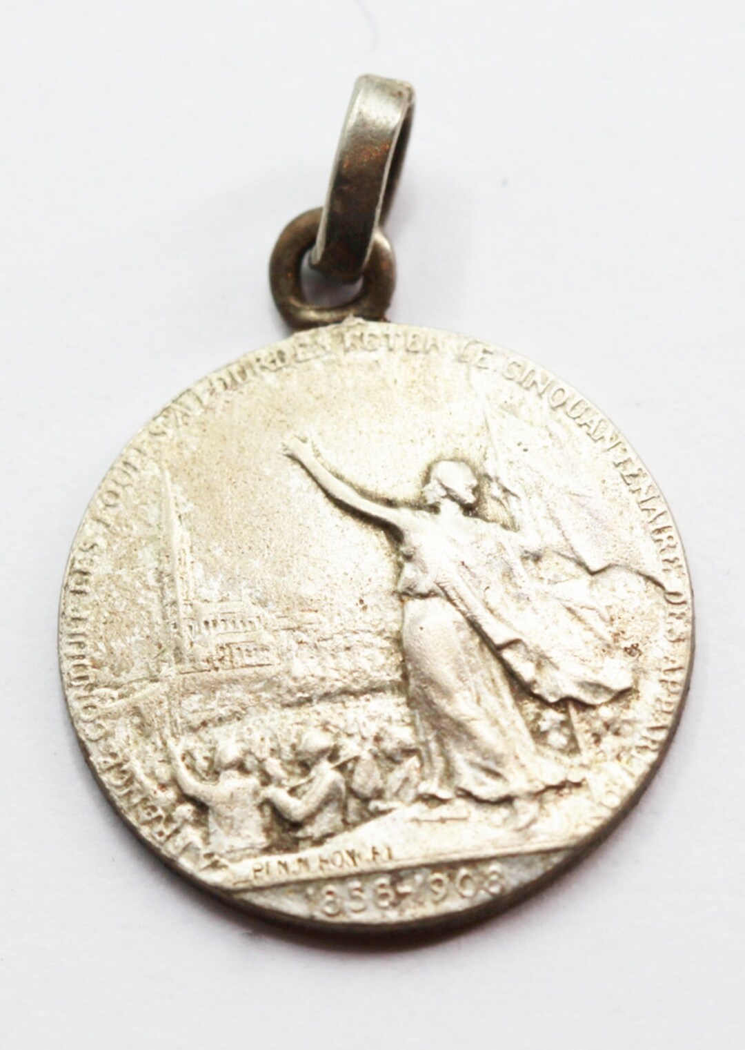 Rare Lourdes Medal by Penin - Etsy