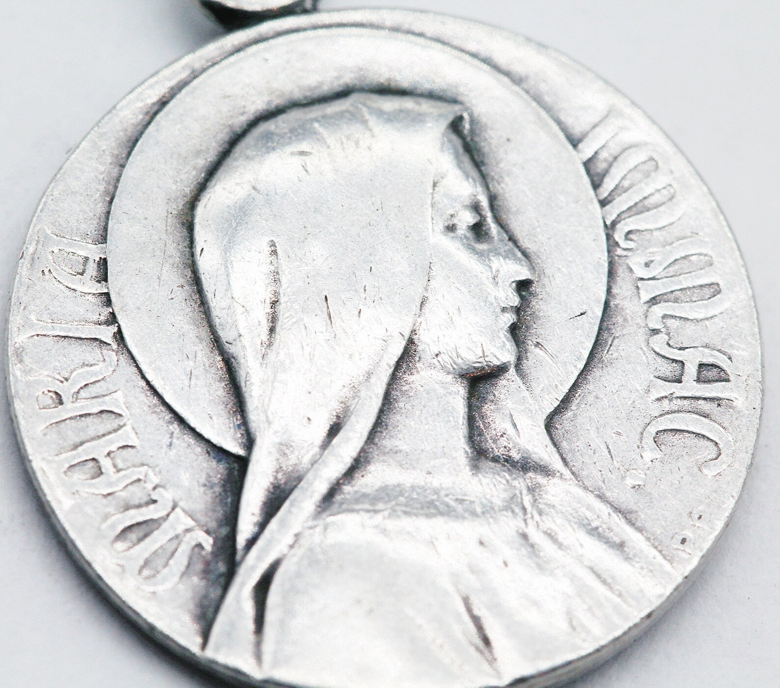 Silver Virgin Mary Medal - Etsy