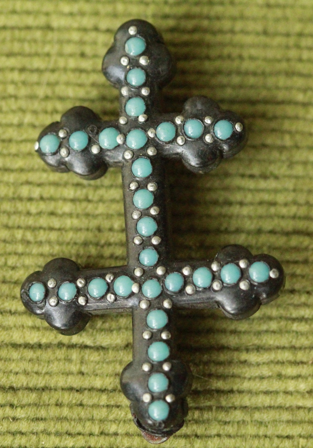 Rare Old Cross of Lorraine Bakelite Brooch Badge - Etsy