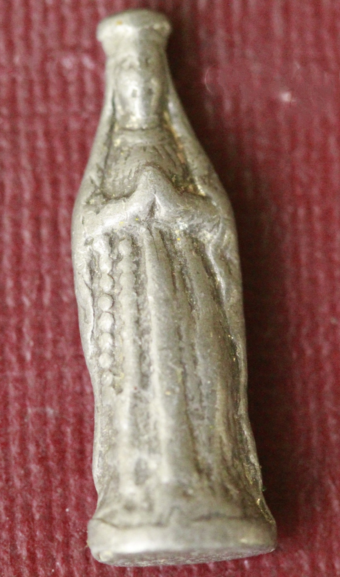 Rare Antique Small Religious Statue of the Virgin Mary in Metal - Etsy UK