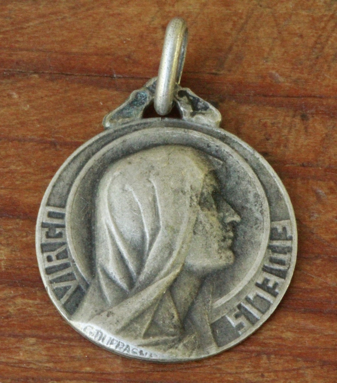 Rare Virgin Mary Medal - Etsy