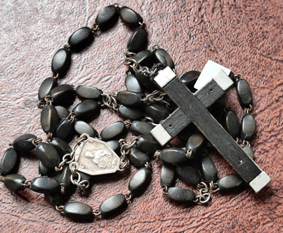 Old Virgin Mary Rosary - Etsy