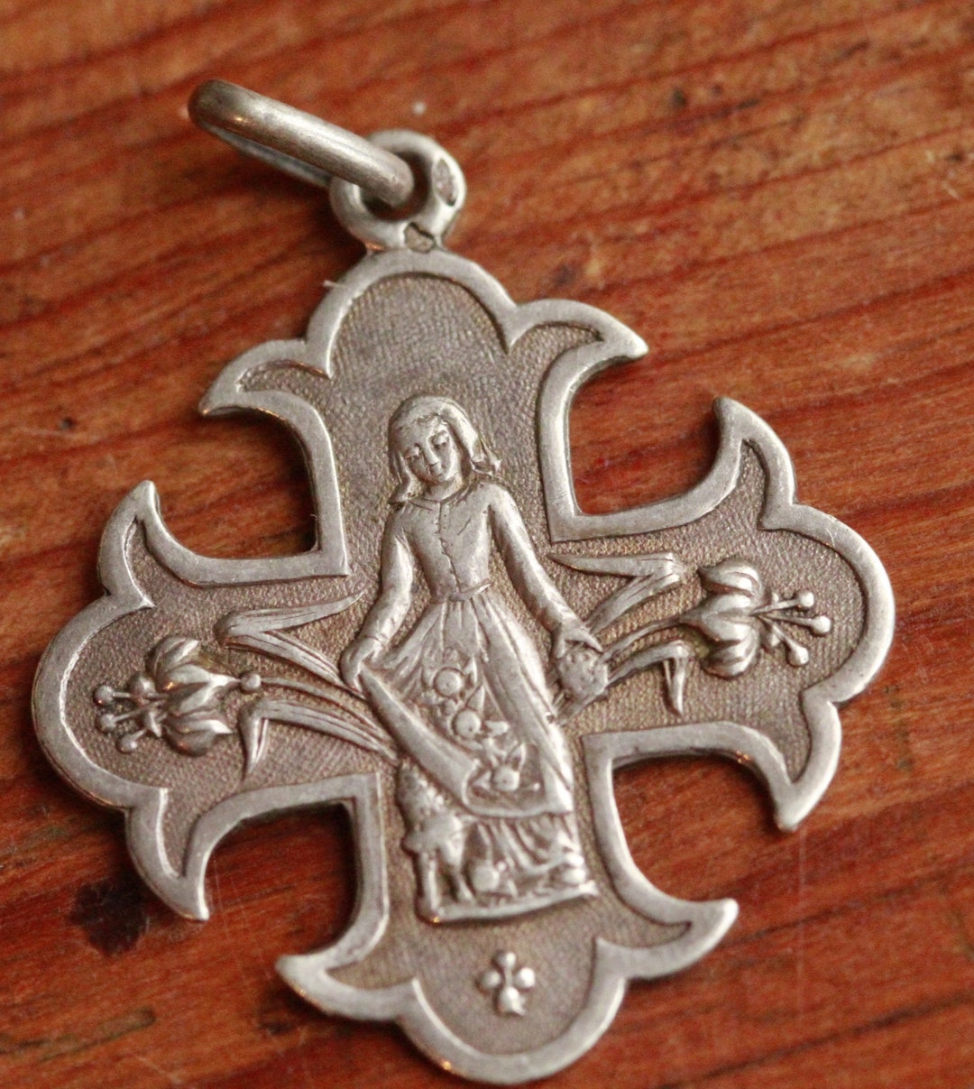 Rare Saint Germaine Silver Cross - Etsy