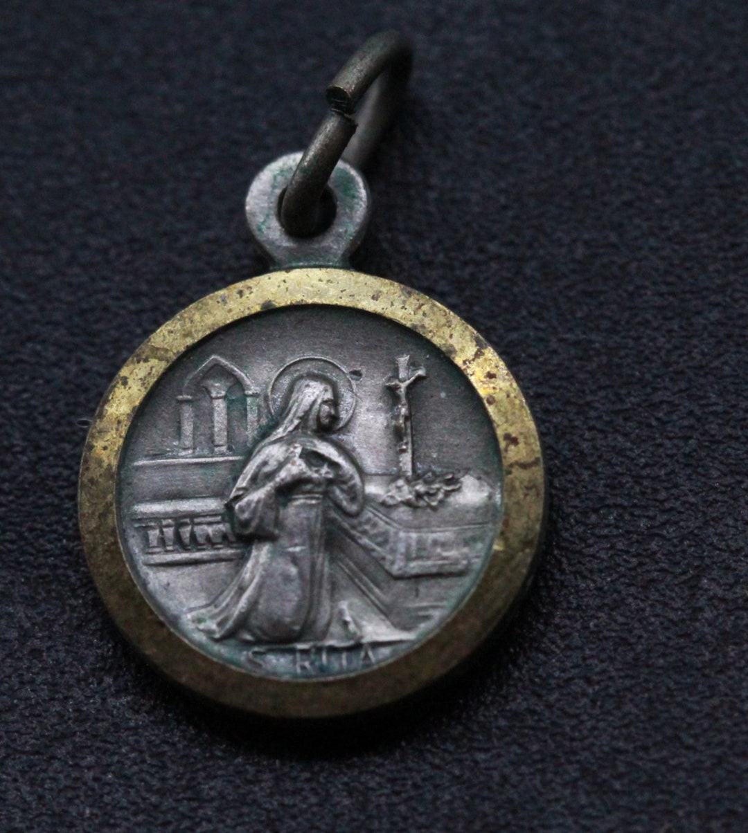 Rare Saint Rita Relic Medal - Etsy