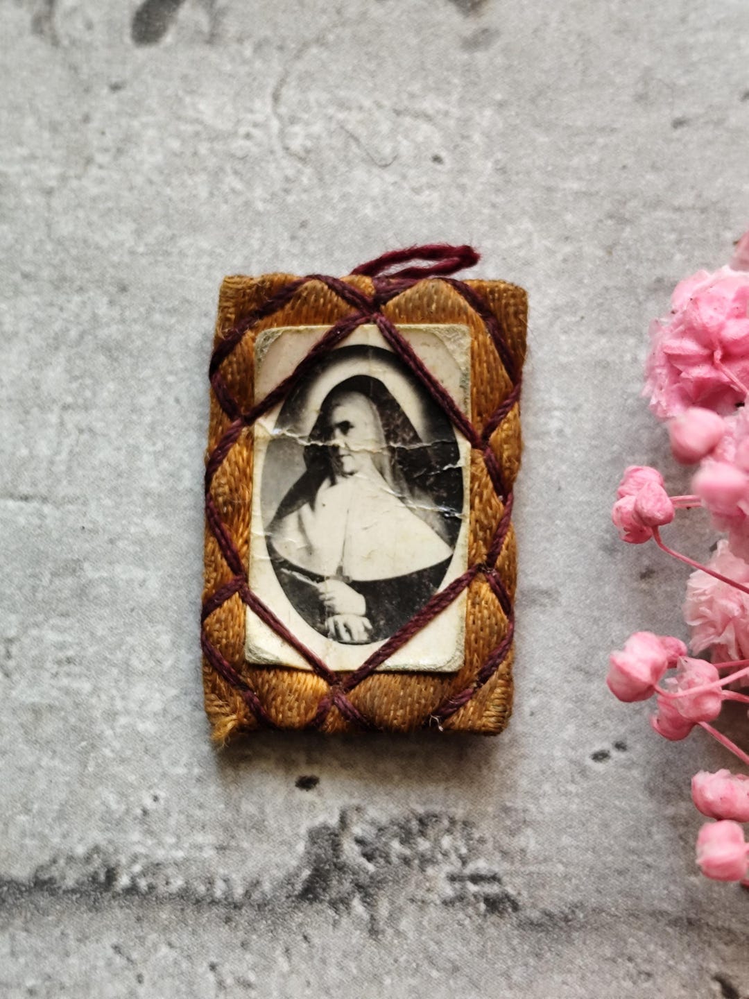 Rare Scapular Pendant Photo of Saint Emilie De Rodat Pendant of ...