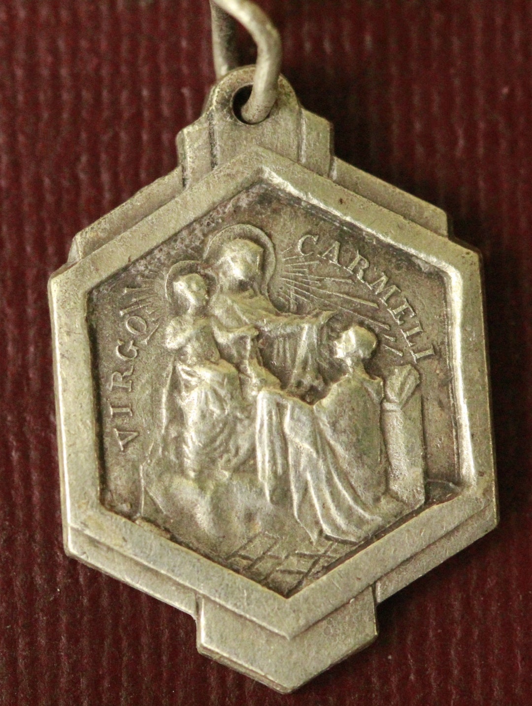Rare Silver Scapular Medal - Etsy