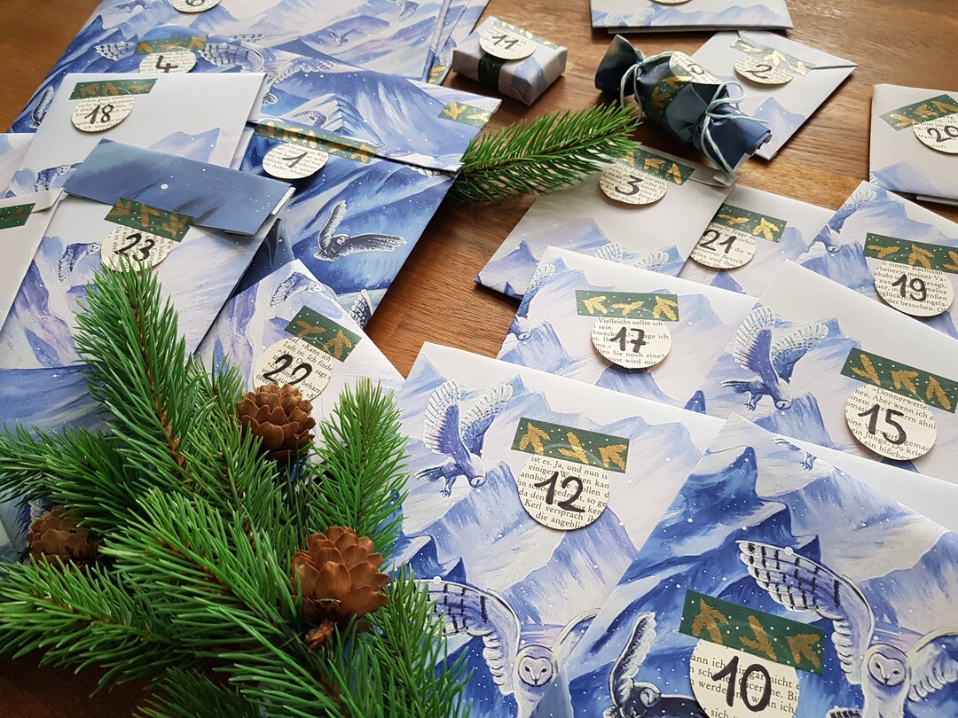 Filled Advent Calendar Art by Melina Lebel With Art Prints, Bookmarks ...