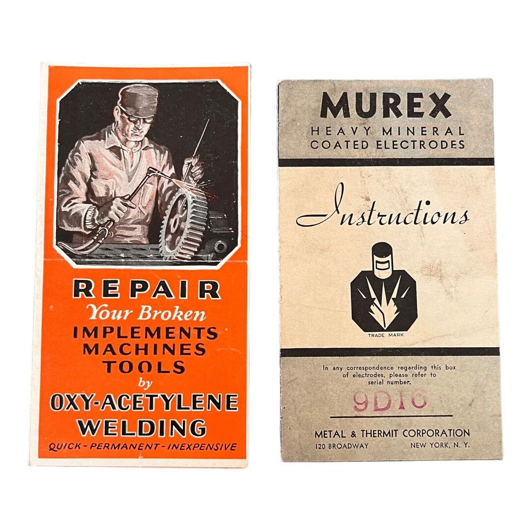 Welding Ephemera Pamphlets Paper Collectibles Murex Mechanics - Etsy