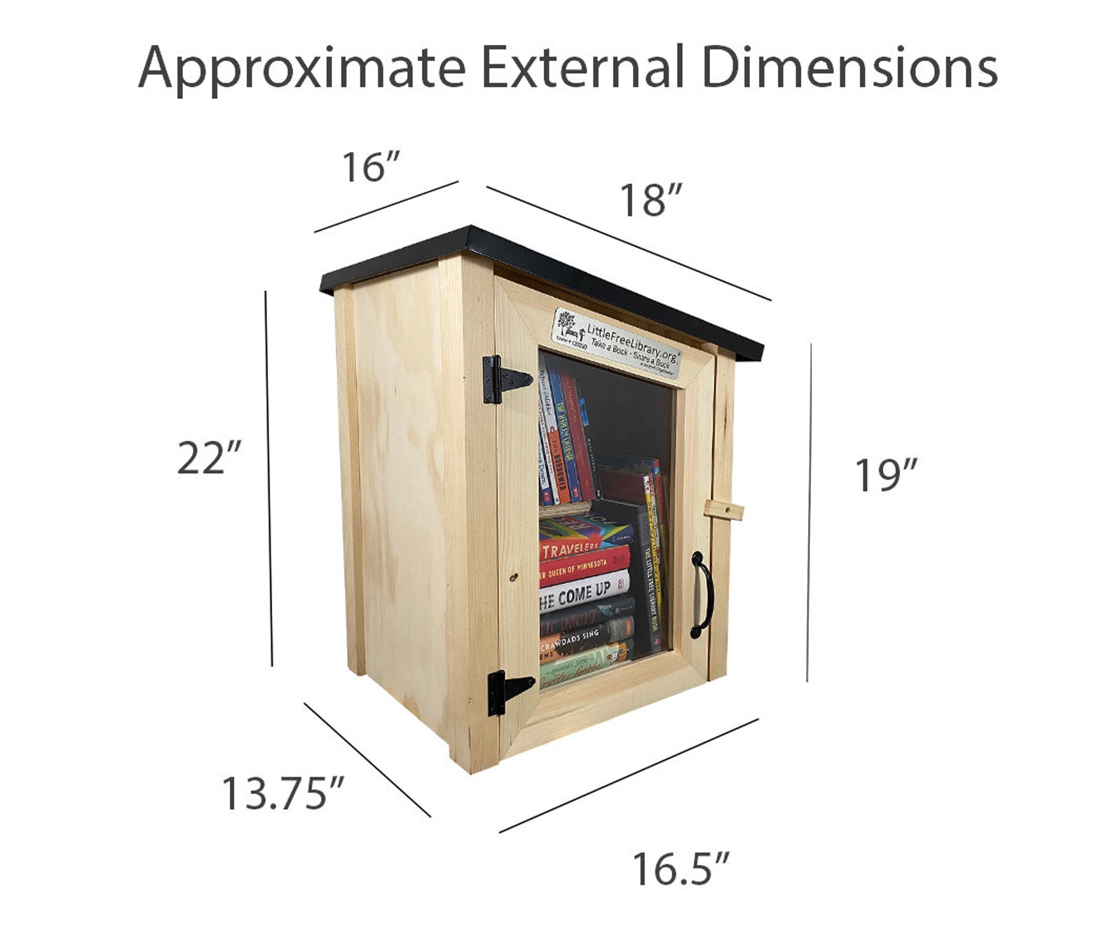 LITTLE FREE LIBRARY® Two Story Modern With Official Charter Sign ...