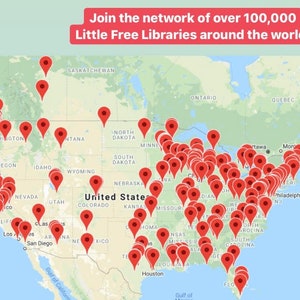 LITTLE FREE LIBRARY® Two Story Kit With Official Charter Sign & World ...