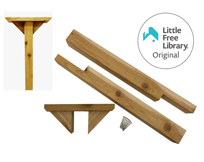 LITTLE FREE LIBRARY® Post and Topper Kit Amish Crafted - Etsy