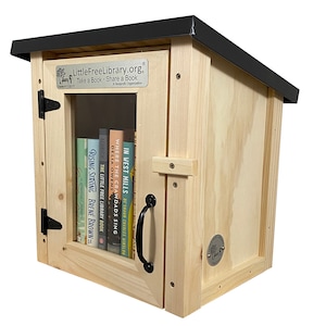 LITTLE FREE LIBRARY® Mini Kit With Official Charter Sign & World Map ...