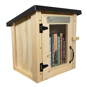 LITTLE FREE LIBRARY® Mini Kit With Official Charter Sign & World Map ...