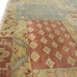 Multicolor 8x10 Geometric Patchwork Rug Oriental Natural 9'10x8'2 Area ...