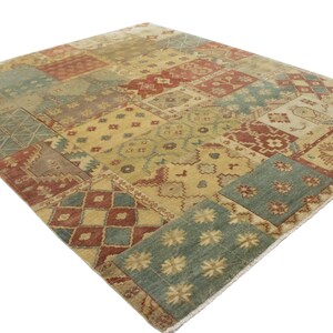 Multicolor 8x10 Geoemtric Patchwork Rug Oriental Natural 9'10x8'3 Area ...