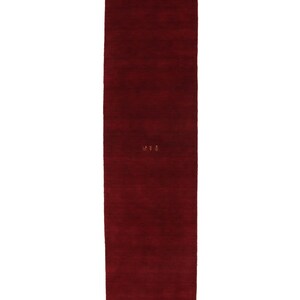 Maroon Modern Solid Color Tribal Rug Contemporary Style Natural Wool ...