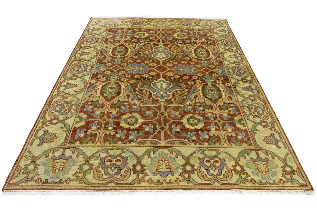 Rust 9X12 Floral Chobi Rug Oriental Natural 11'11X9'1 Area Rug Handmade ...