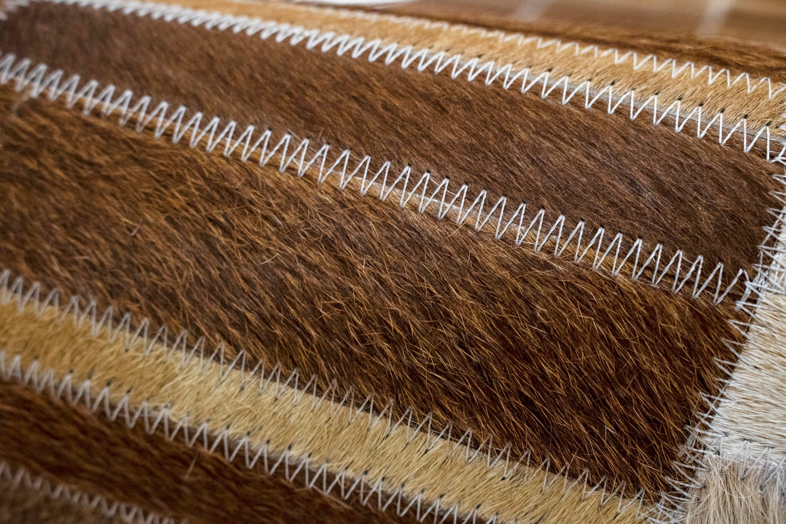 Beige Geometric 6x6 Modern Cowhide Patchwork Print Oriental - Etsy