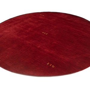 Maroon Modern Solid Color Tribal Rug Contemporary Style Natural Wool ...