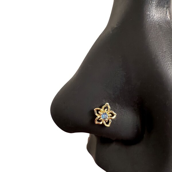 Flower Nose Stud - Etsy