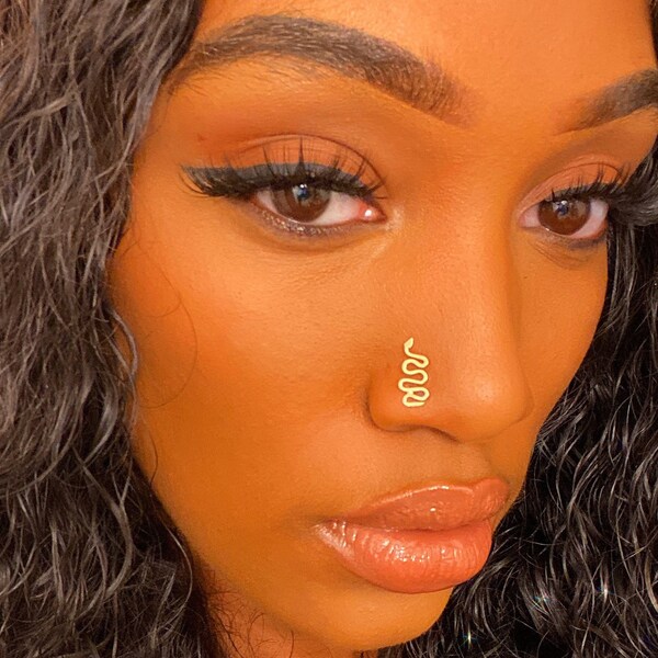 Snake Nose Ring - Etsy