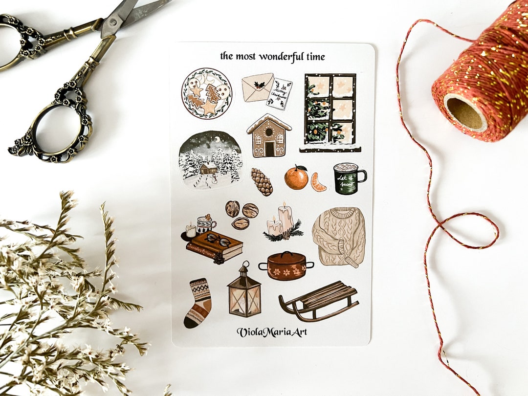 The Most Wonderful Time Sticker Sheet Bullet Journal Stickers - Etsy
