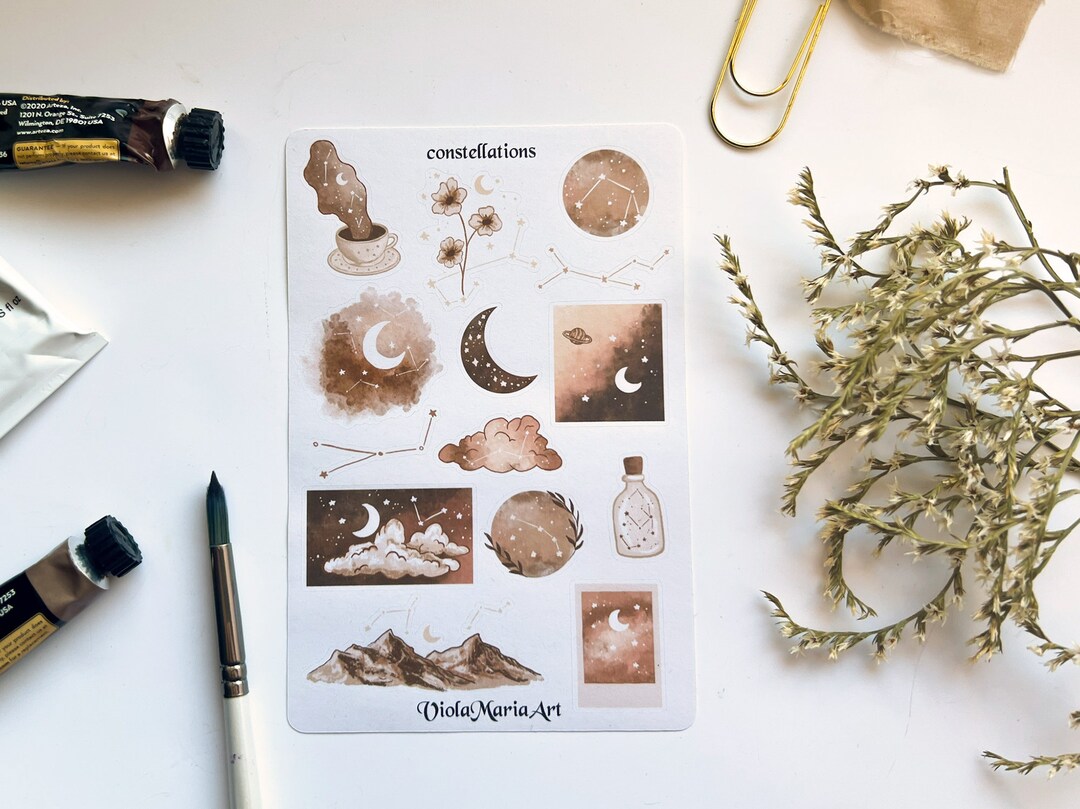 Constellations Sticker Sheet - Etsy