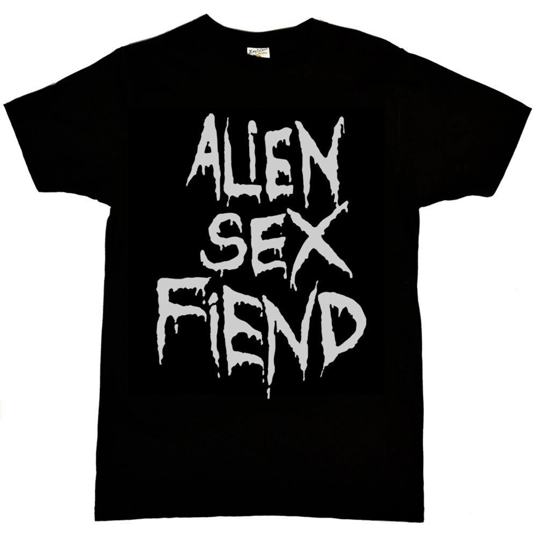Alien Sex Fiend Logo Mens T Shirt Etsy