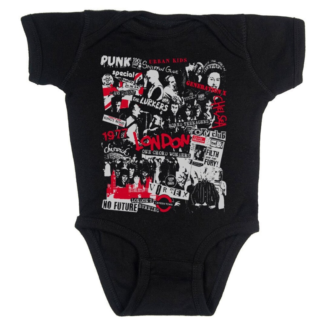 London 1977 Punk Collage Baby Onesie - Etsy