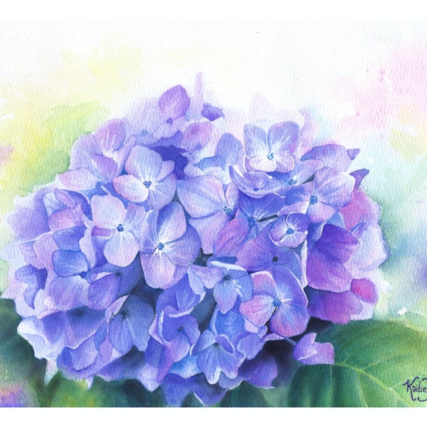 Hydrangea Painting - Etsy