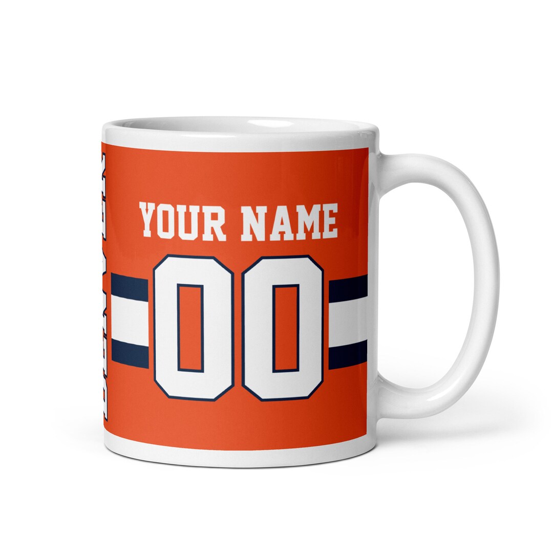 Denver Name & Number Football Mug, Gift for Dad, Gift for Mom, Unique ...