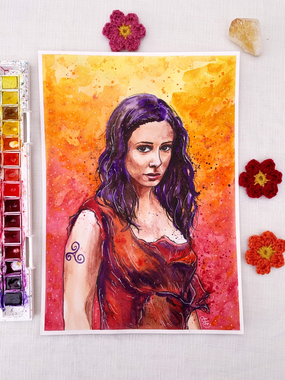 The Lady of the Lake Print Freya From BBC Merlin Print - Etsy