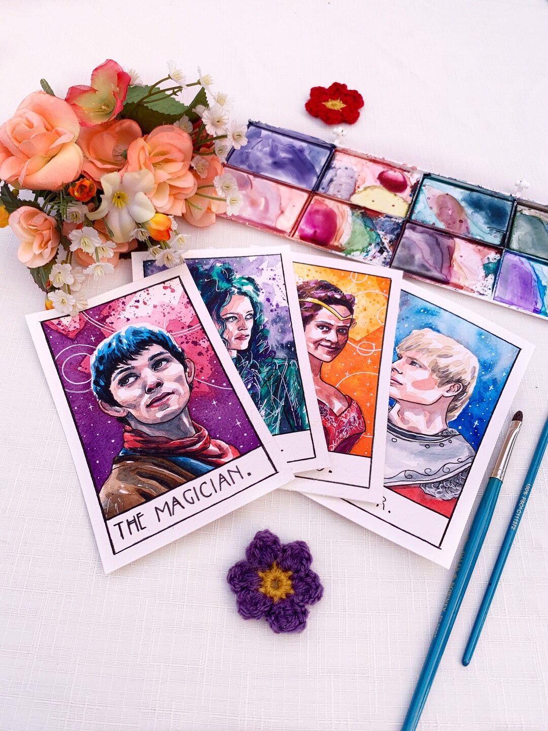 Merlin Tarot Card Print Pack Merlin Art Prints - Etsy