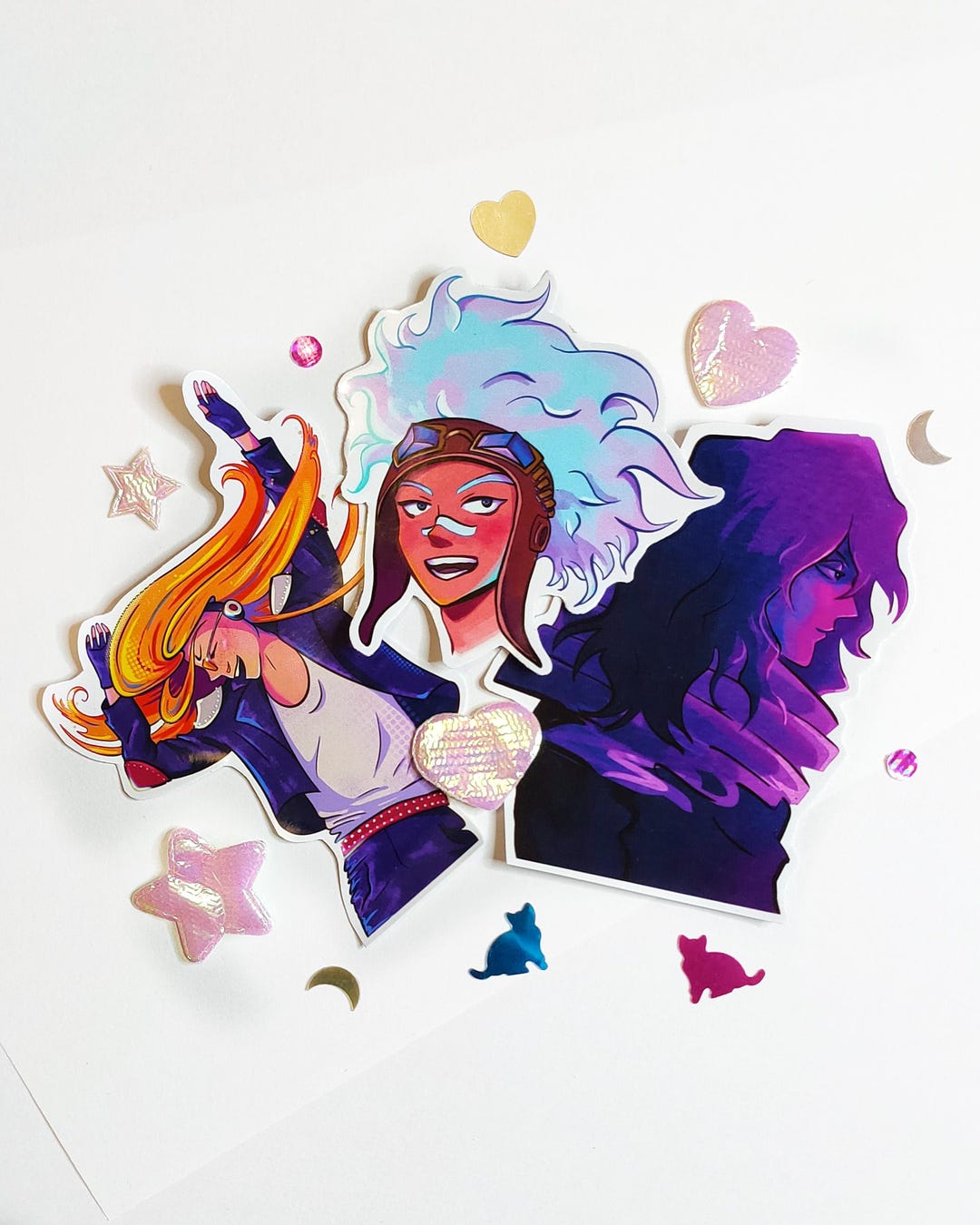 Rooftop Trio Sticker Pack - Etsy