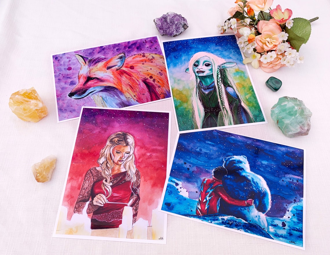 MORGAUSE PRINT 6x8 A5 Merlin Artwork | Etsy