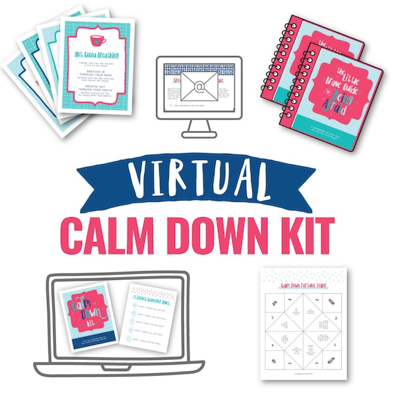 Virtual Calm Down Kit Digital Coping Skills Tools | Etsy Canada