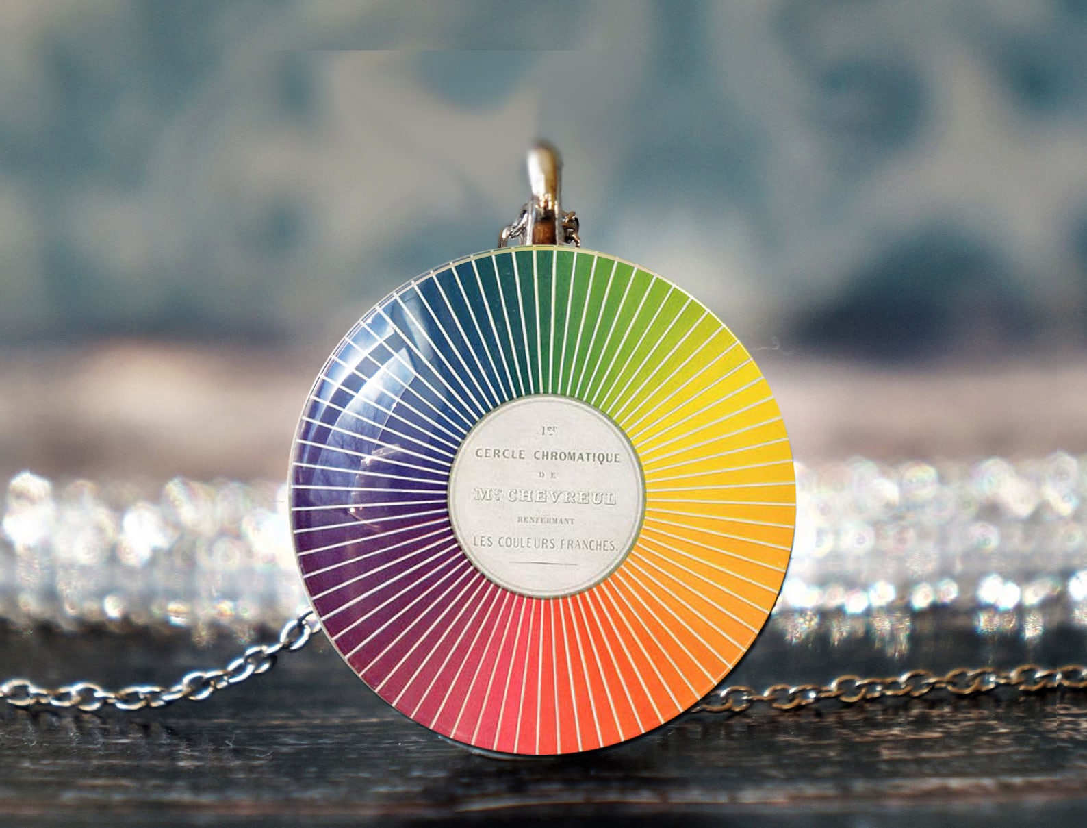 Vintage Color Wheel , Color Wheel Pendant , French Color Wheel , Gift ...