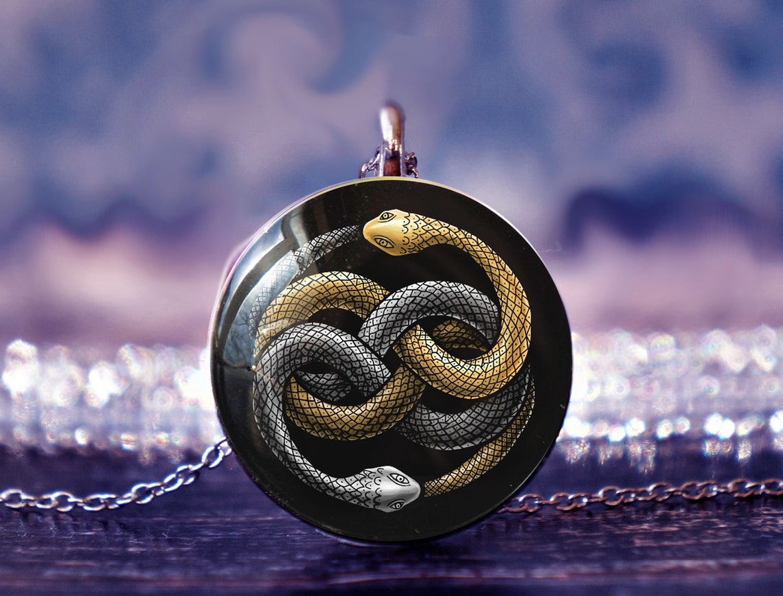 Auryn Pendant Ouroboros Necklace Infinite Snake Knot - Etsy