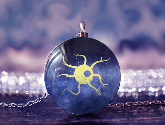 Neuron cell science jewelry biology jewelry neuron | Etsy