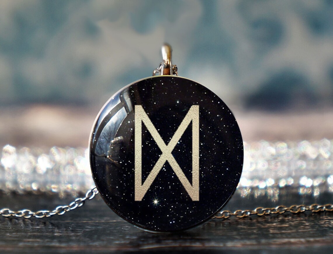 Viking Rune , Dagaz Pendant , Dagaz Rune , Viking Rune Necklace ...