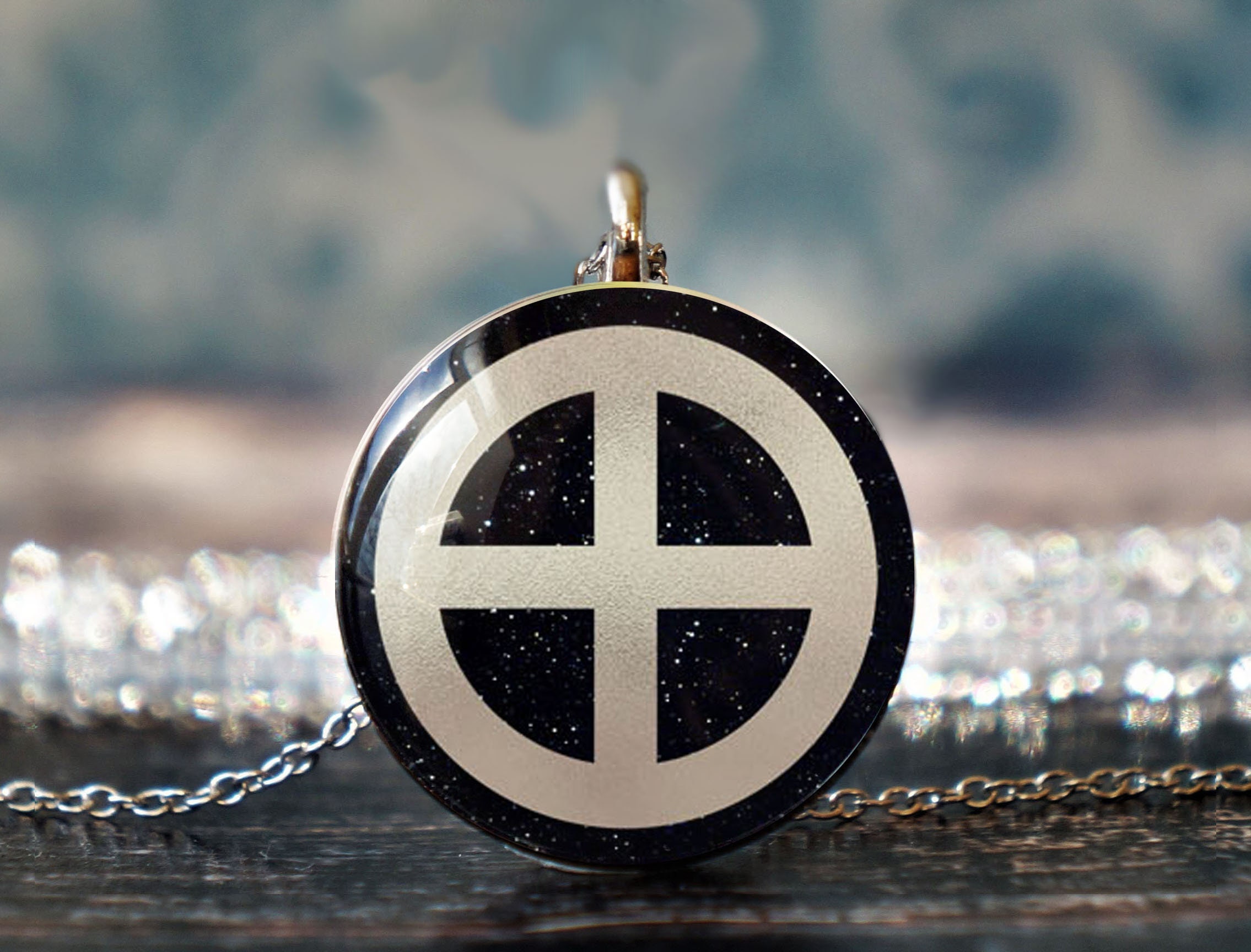 Sun Wheel Pendant , Solar Cross Pendant , Viking Necklace , Sun Cross ...