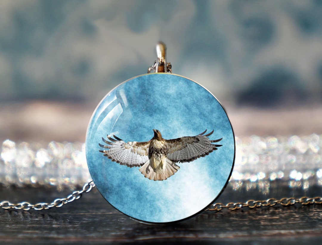 Hawks Necklace , Hawk Pendant , Hawk Jewelry , Thunderbird Necklace ...