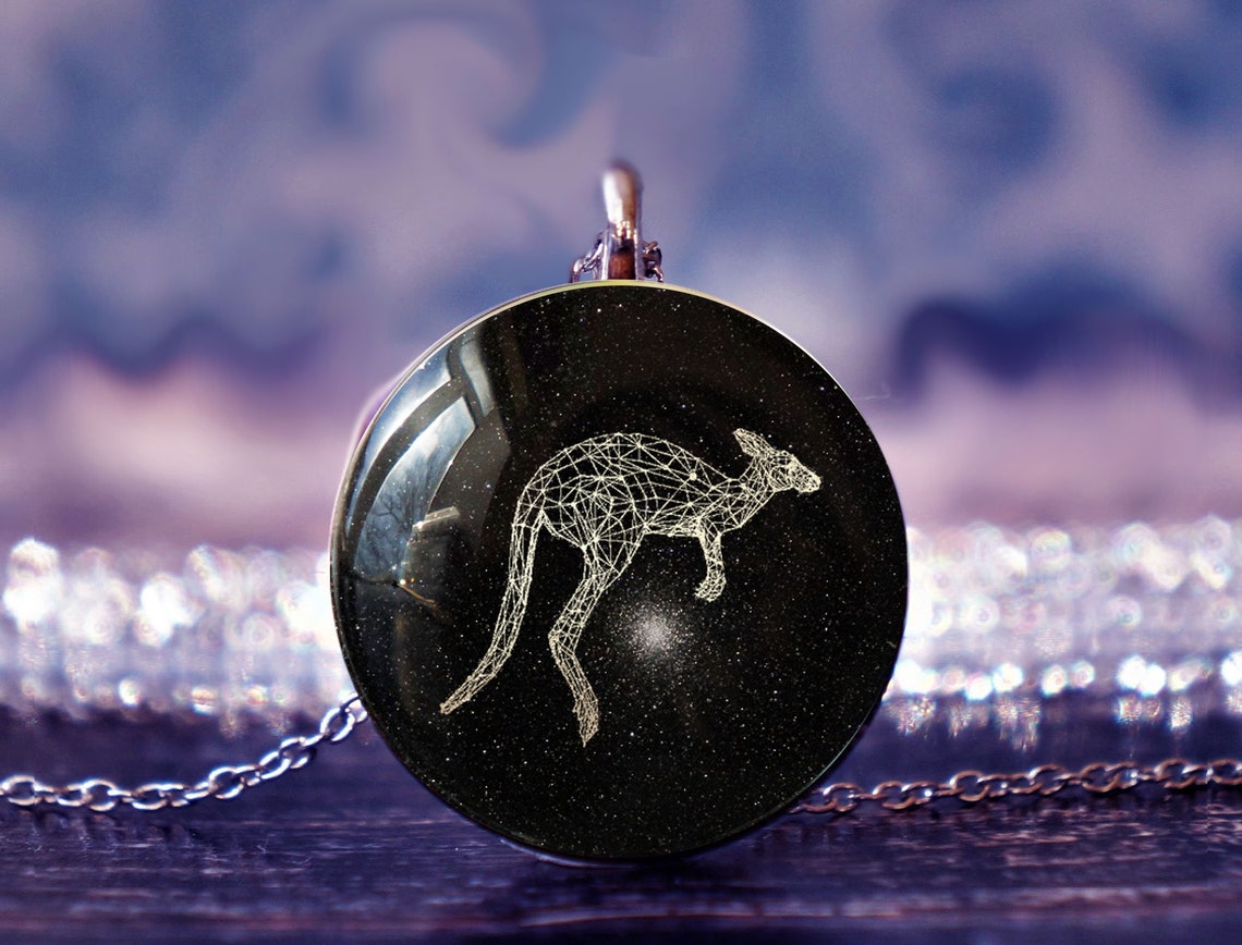 Kangaroo pendant kangaroo jewelry kangaroo gift | Etsy
