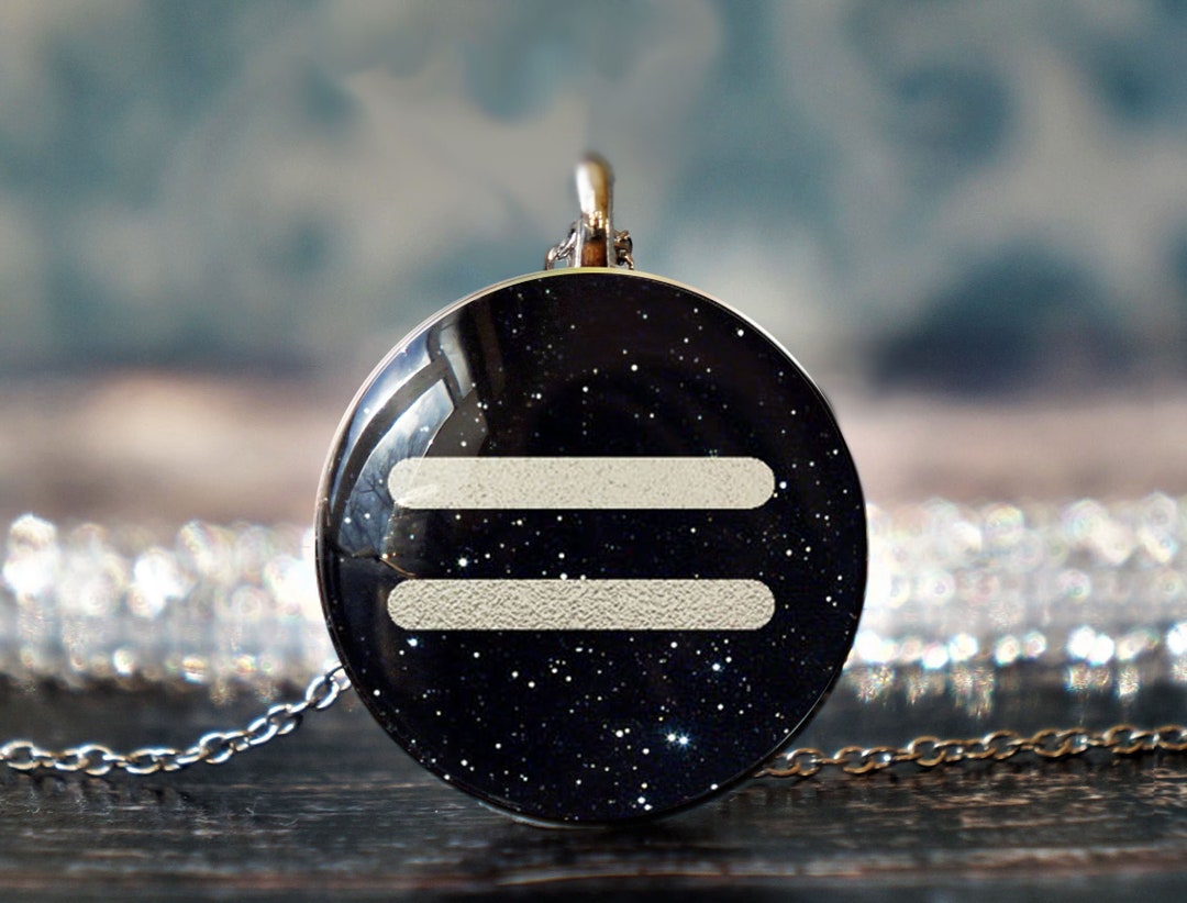 Equality Necklace , Equality Jewelry , Equal Sign Necklace , Gay Pride ...