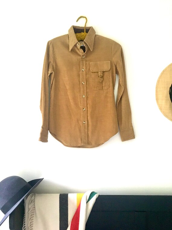 Vintage corduroy button - Gem