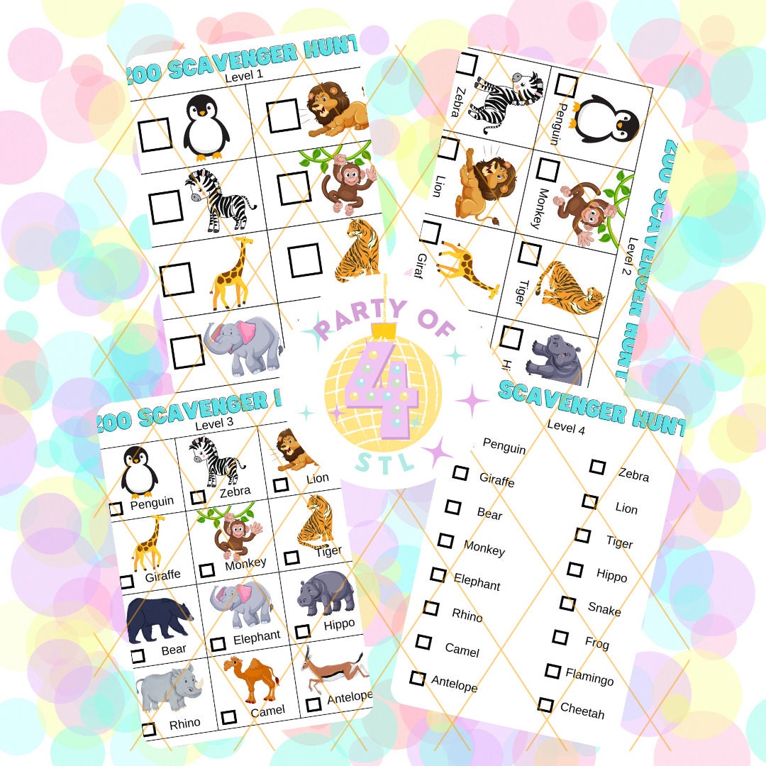 Zoo Scavenger Hunt | Scavenger Hunt | Zoo Trip | Differentiated | Zoo ...