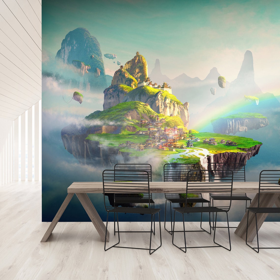 Fantasy Wall Mural / Chinese Style / Fairy Kingdom / Magic Atmosphere ...