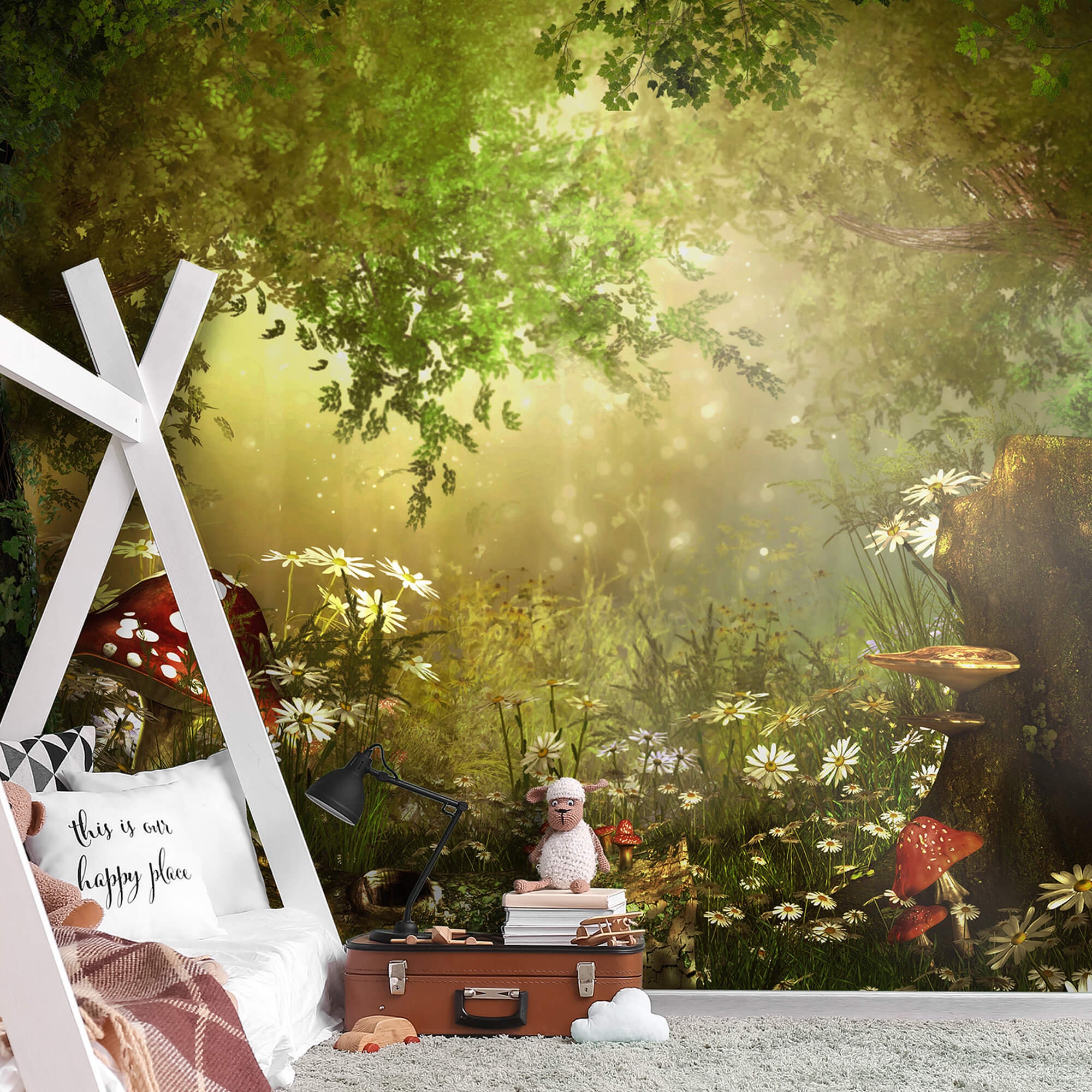 Magic Forest Wall Mural / Fairy Wall Mural / Enchanting - Etsy