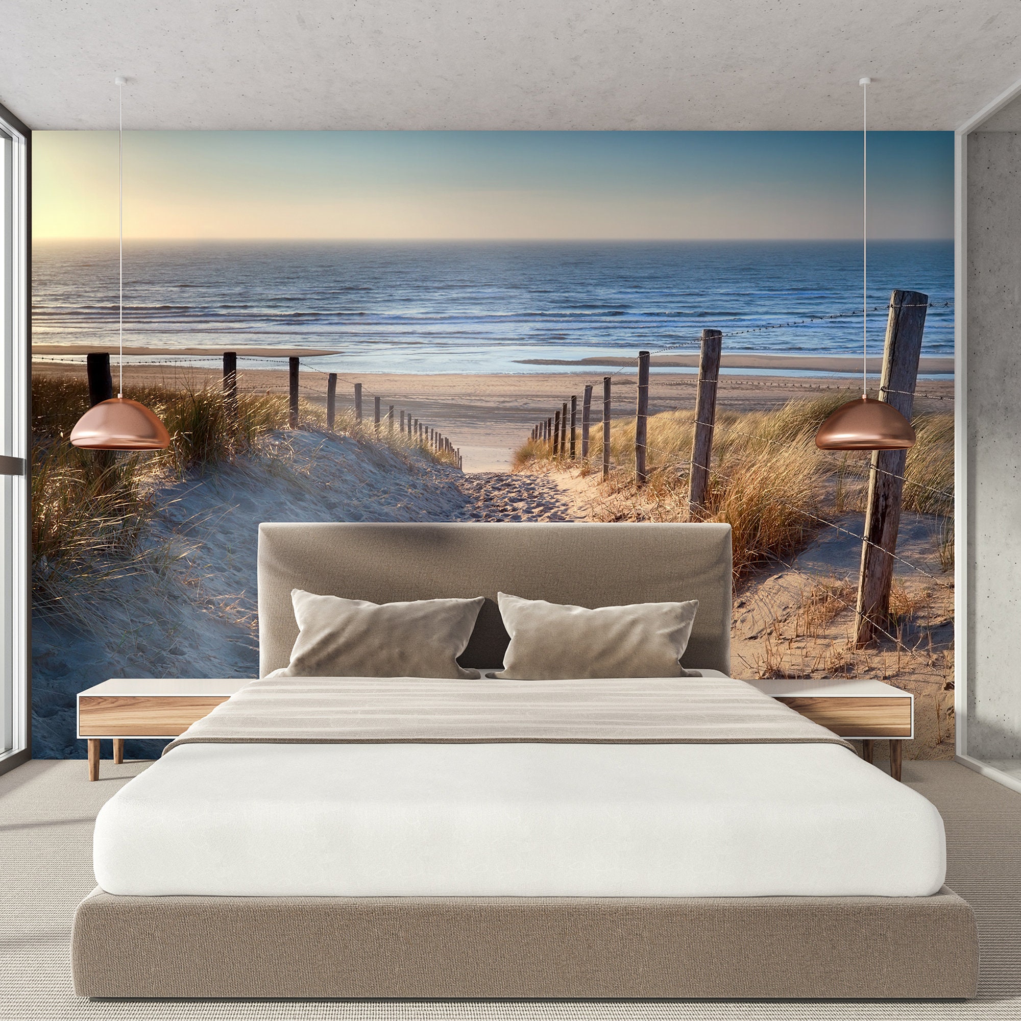 Beach Path Wall Mural / Coastal Wallpaper / North Sea / Seaside - Etsy
