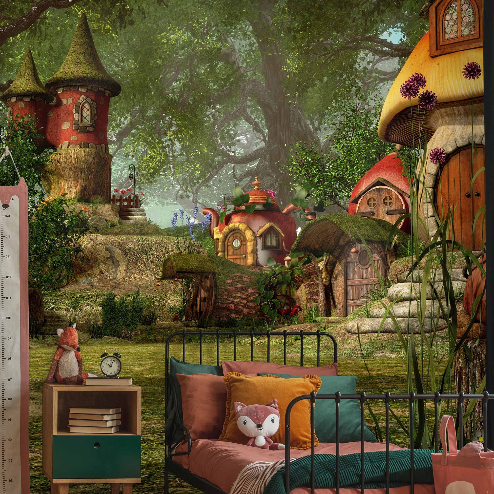 Elvish Village Wall Mural/ Fairy Tale Wall Mural - Etsy